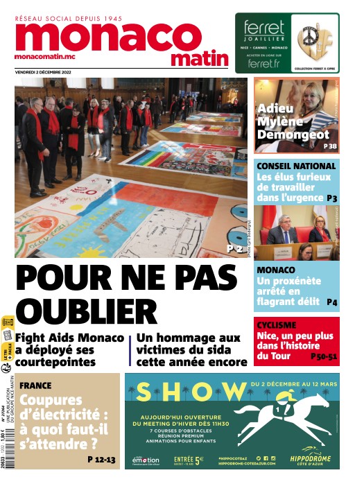 Abonnement Fr Publication Monaco-matin 21886798 n° 21886798 - Cafeyn